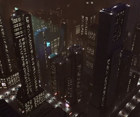 Artstation Cyberpunk Dark City Scene Blender Materials 50