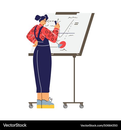 Engaged Student Problem Solving Royalty Free Vector Image