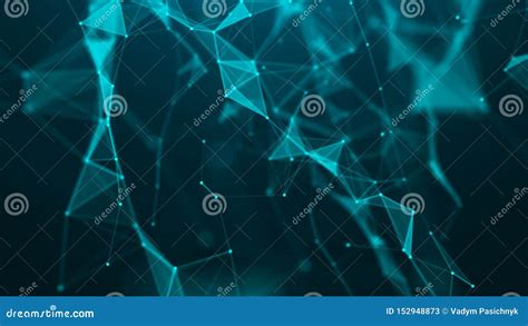 Abstract Blue Digital Background Big Data Visualization Science