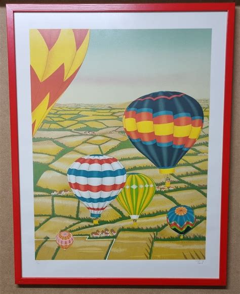 Lithographie “montgolfière” Fanch Ledan France Doccasion à