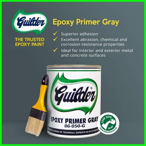 Guilder Epoxy Primer Gray With Catalyst 1 Liter Shopee Philippines