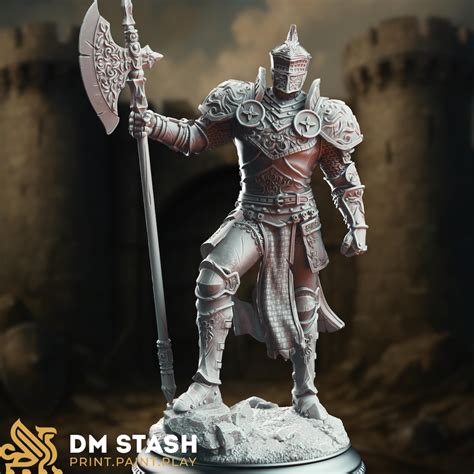 Halberd Champion Fighter Mini Oath Of The Crown Paladin Miniature