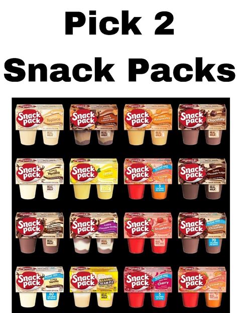 Snack Pack Pudding Flavors