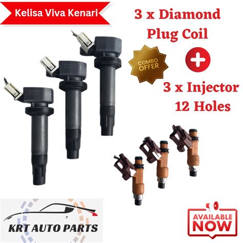 33 Combo Set With Injector 12 Holes Diamond Plug Coil Fit For Kelisa