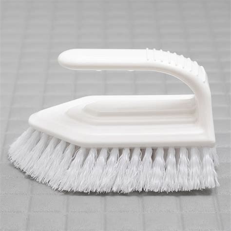 Rubber Coated Fiver Bath Brush Wh