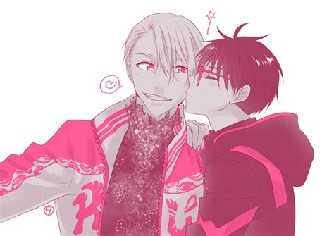 Katsuki Yuuri And Viktor Nikiforov Yuri On Ice Drawn By Tanao