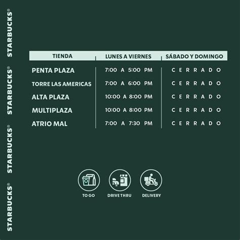 ¡nuevos Horarios 🤳🏻💚 Ven Por Tu Starbucks Panamá