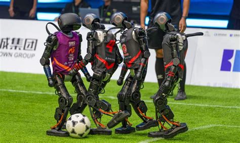 Fans Enjoy Robot Soccer Match In Beijing Engoo Daily News