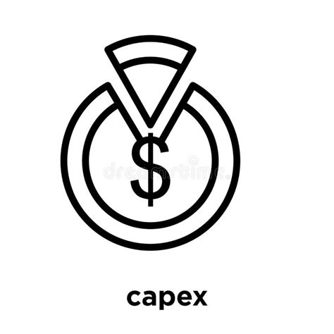 Capex Icon Isolated On White Background Stock Illustration