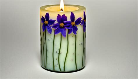 How To Make Candles With Embedded Flowers Candle Making Fun