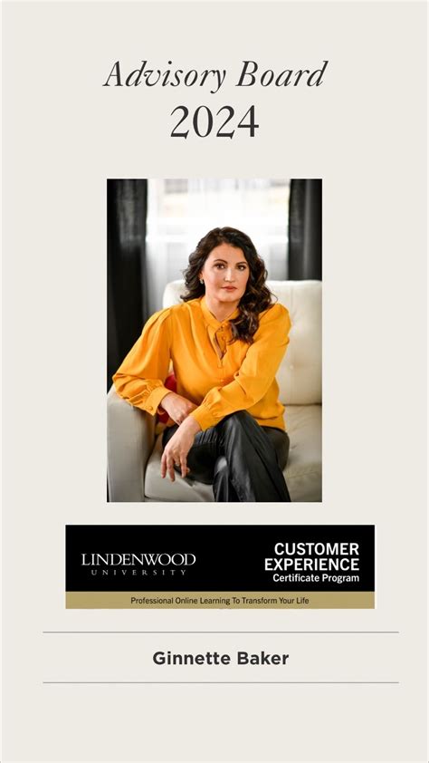 I Am Excited To Share That I Have Recently Accepted A Seat As An Advisor At Lindenwood