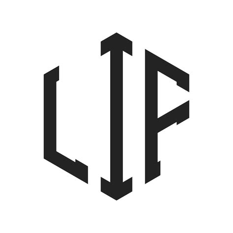 Premium Vector Lif Logo Design Initial Letter Lif Monogram Logo Using Hexagon Shape