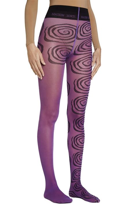 Wormhole Purple Tights Maison Soksi Purple Tights Purple Tights