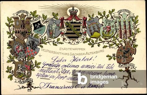 Image Of Coat Of Arms Of Town Duchy Of Saxony Altenburg