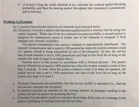 Solved D 5 Points Using The Result Obtained In C Chegg Com