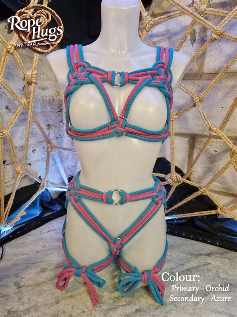 Deviant Chest Hip Shibari Rope Bondage Ropekini Harness Hishi Karada