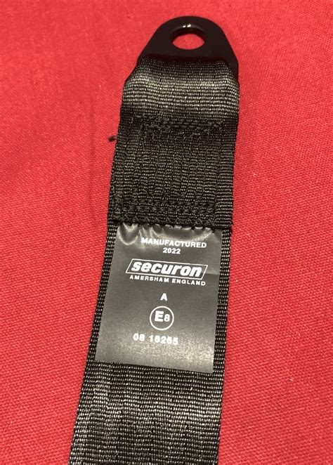 Securon Diagonal Static Seat Belt 217cm W 47cm Buckle With Anchor And