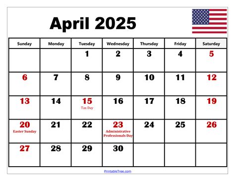 April Calendar Printable Pdf Format Pdf Anders S Carlsen