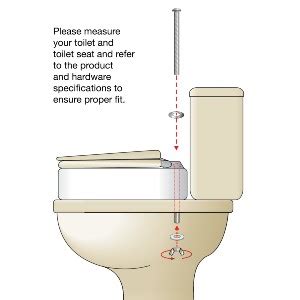 Essential Medical Supply Hinged Toilet Seat Riser For