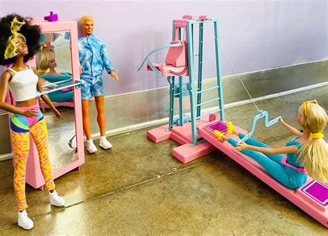 Vintage Barbie Gym Play Set Etsy
