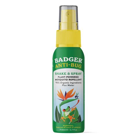 Badger Bug Spray Organic Deet Free Mosquito Repellent With Citronella