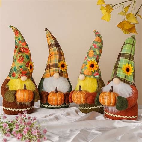 Thanksgiving Pumpkin Gnome Bee Themed Gnome Centerpiece Fall Themed