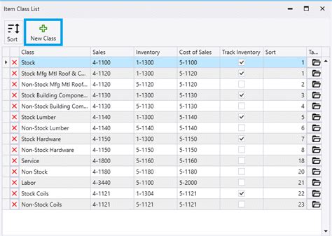 Item Classes Paradigm Erp By Paragon Documentation