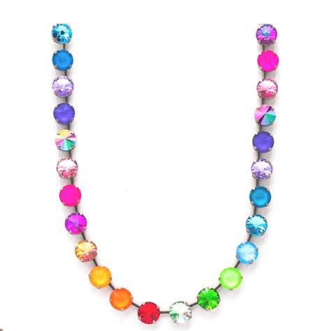 The Sofia Necklace In Watermelon Rainbow Tova