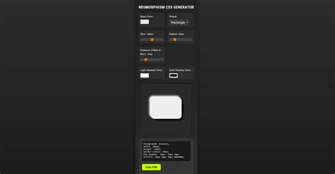 Neumorphism Css Generator Create Easily Bd Libraries