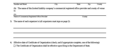 Certficate Of Organization Domestic Llc Sample Pa Pdf Form Formspal