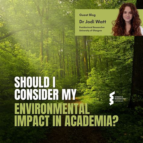 Dr Jodi Watt Should I Consider My Environmental Impact In Academia