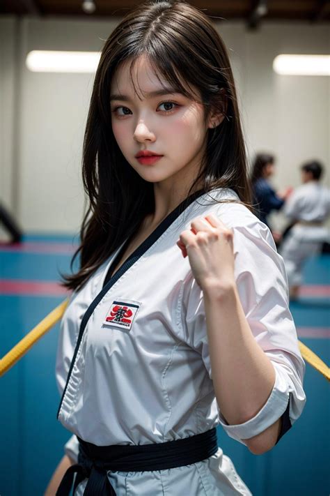 가라데 도복입은 여자 Ai그림으로 생성하기