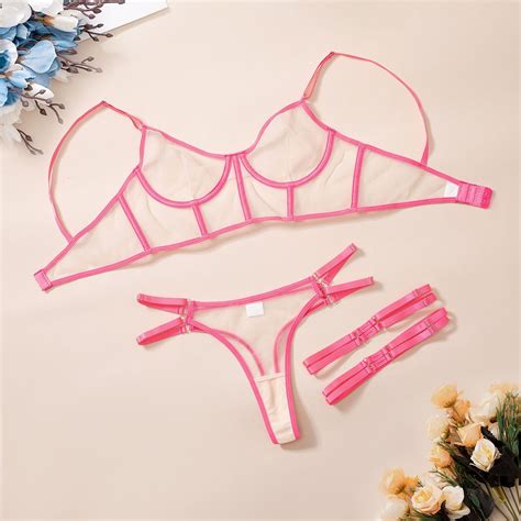 Mesh Lace Sexy See Through Sexy Lingerie Set Obeey