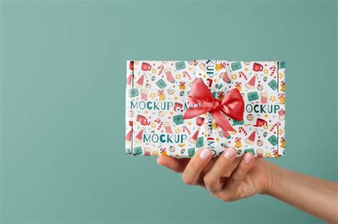 Ribbon And Box Mockup Design Premium Psd