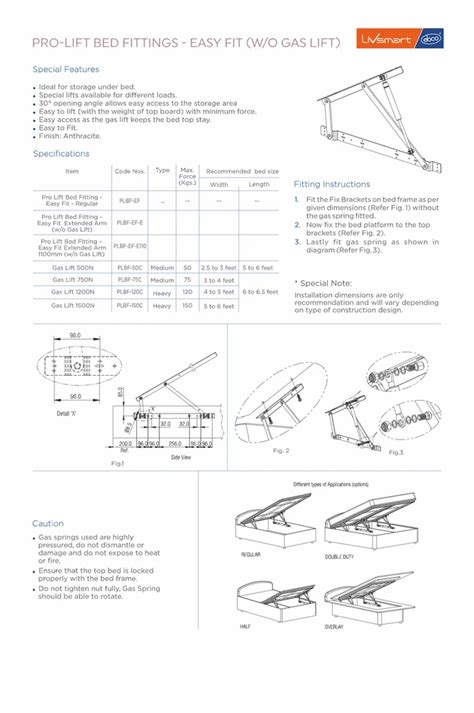 Powder Coated Ebco Bed Fitting With Shocker For Furniture At ₹ 2600