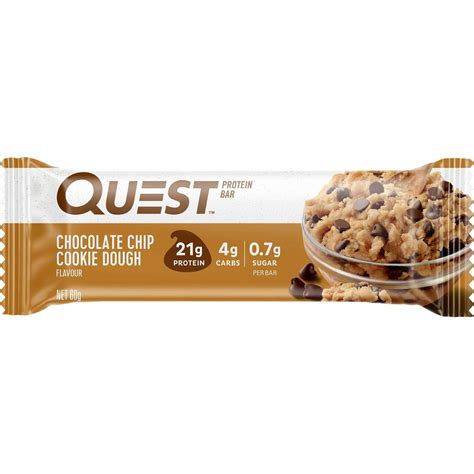 Quest Bar Choc Chip Cookie Dough 60g Woolworths