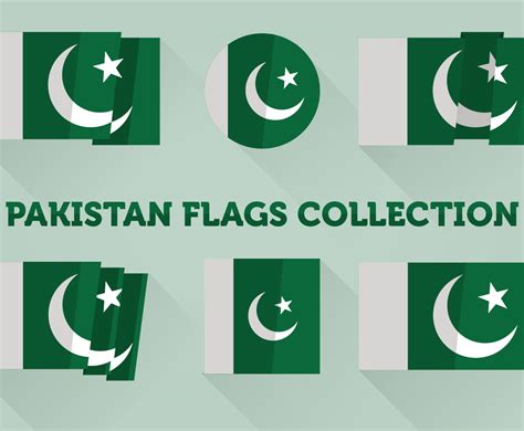 Pakistan Flags Collection Vector Art And Graphics