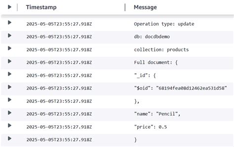 教程：将 Aws Lambda 与 Amazon Documentdb 流结合使用 Aws Lambda