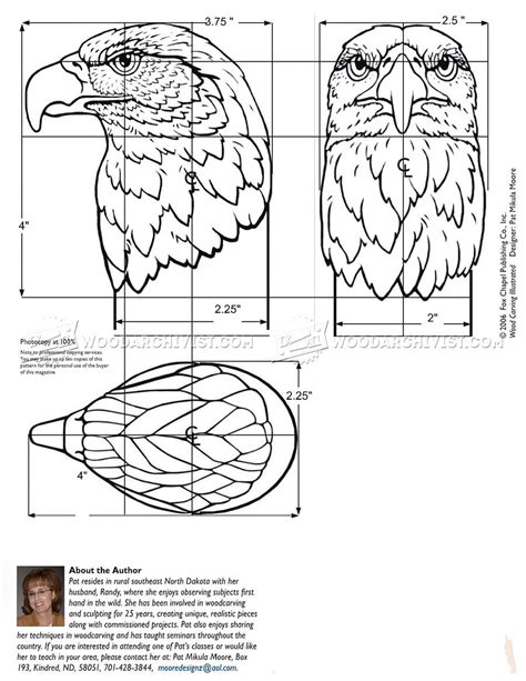 2138 Carving Eagle Bust Wood Carving Wood Carving Patterns Wood
