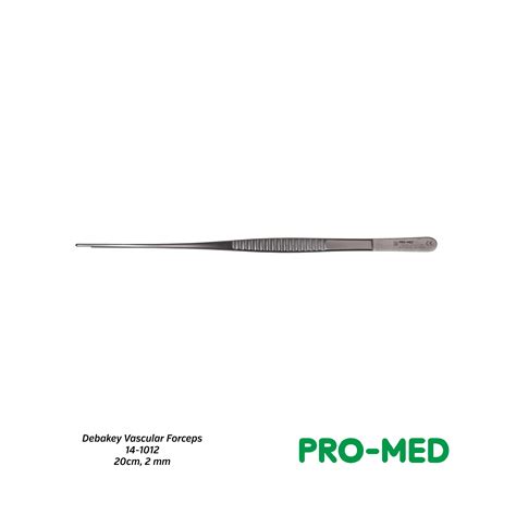 Pro Med® Debakey Vascular Forceps 20cm 2mm Elite Medical
