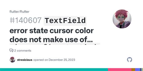 `textfield` Error State Cursor Color Does Not Make Use Of `themeofcontext