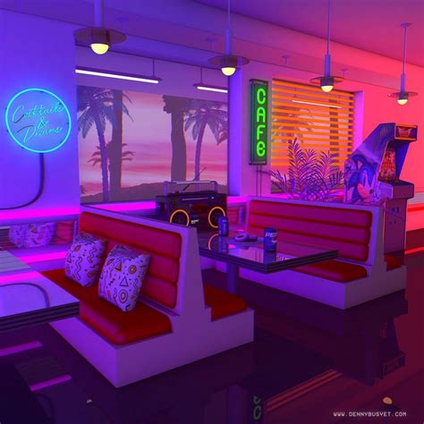 Vaporwave Room Artwork Heavily Inspired By 80s Aesthetic Nostalg