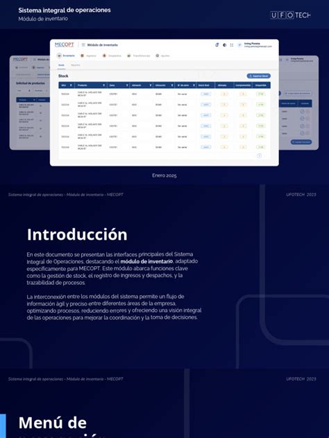 Módulo De Inventario Mecopt 2025 Pdf Software Navegación