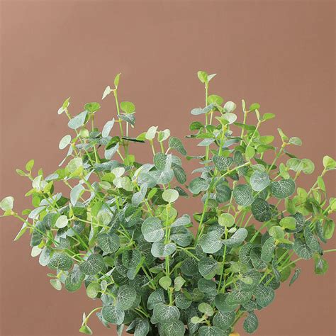 Dark Green Eucalyptus Stem Artificial Plants Home Decoration