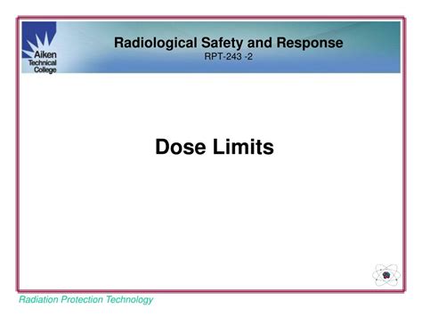 Ppt Dose Limits Powerpoint Presentation Free Download Id5679394