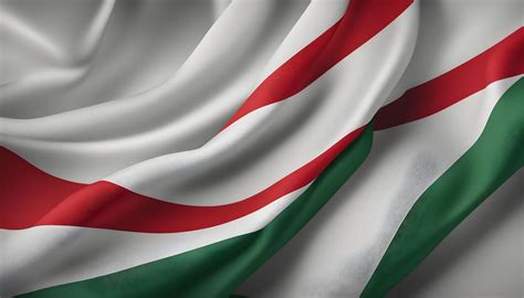 Premium Photo A Flag With A Green And White Striped Background That