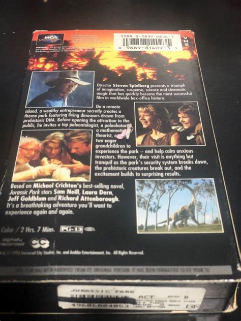 Jurassic Park Vhs Movie Hobbies And Toys Memorabilia And Collectibles