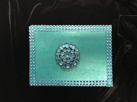 Handmade Jewelry Box With Vintage Jewels Mirror And Drawer Etsy