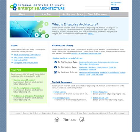 Nih Ea Style Guide Templates Home Hom