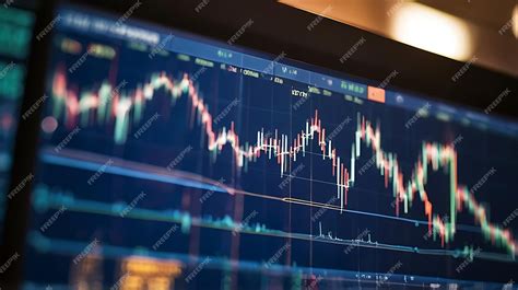 Stock Market Investment Trading Chart Is Analyzing With Candlestick